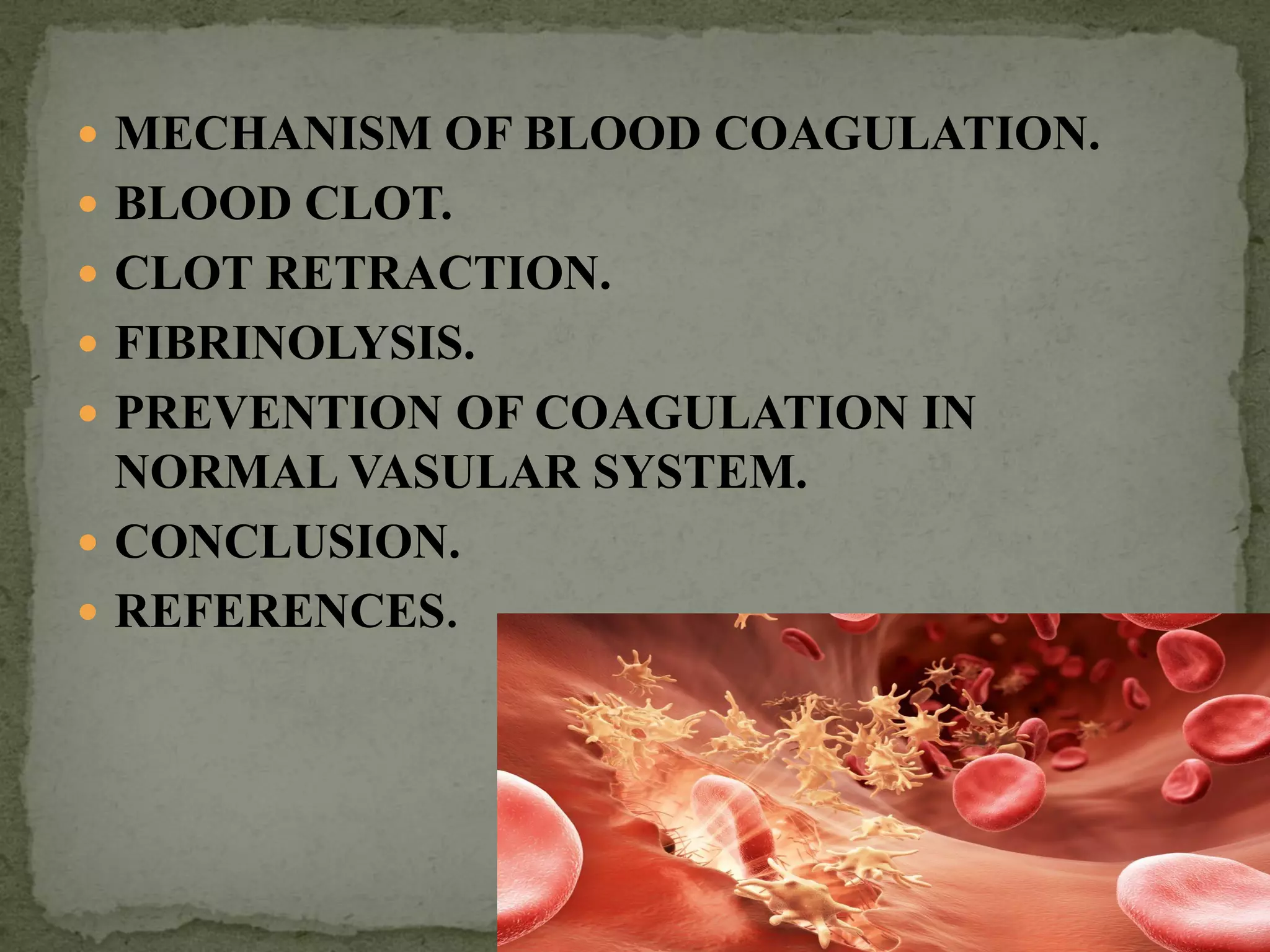 Physilogy of coagulation. | PDF