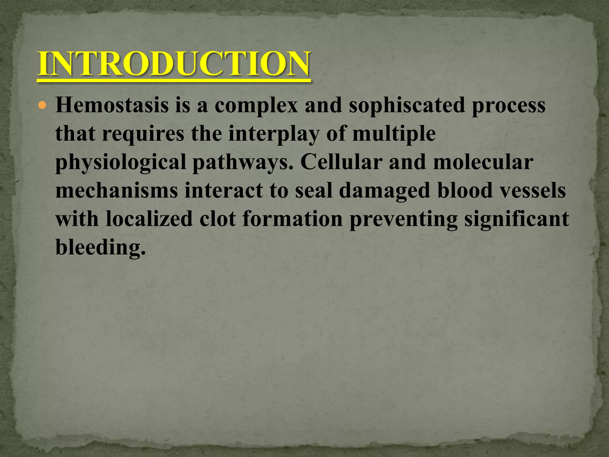 Physilogy of coagulation. | PDF