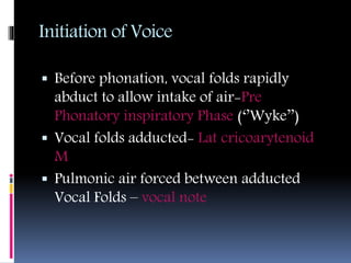 Physilogy of phonation by Dr.Ashwin Menon | PPTX