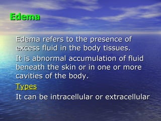 Body fluids and edema by Dr. Irum | PPT | Blood Disorders | Diseases ...