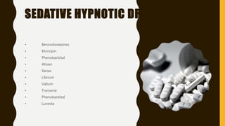 sedative-hypnotics drugs | PPT