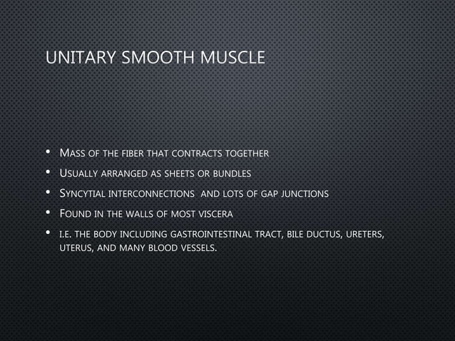 Muscles cells of hollow organs | PPT