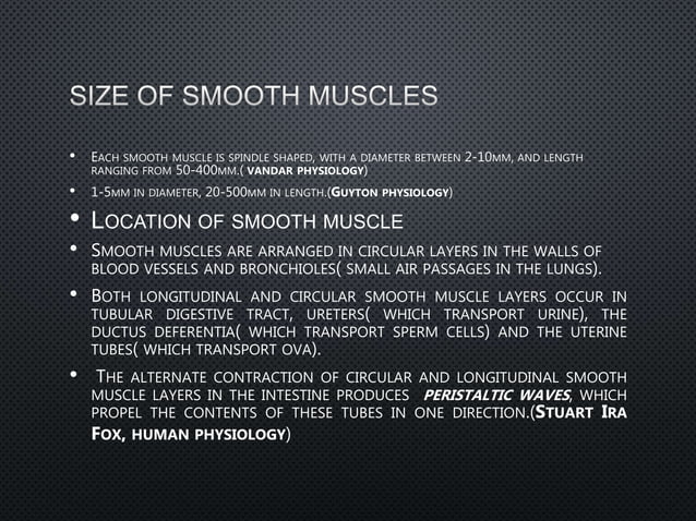 Muscles cells of hollow organs | PPT