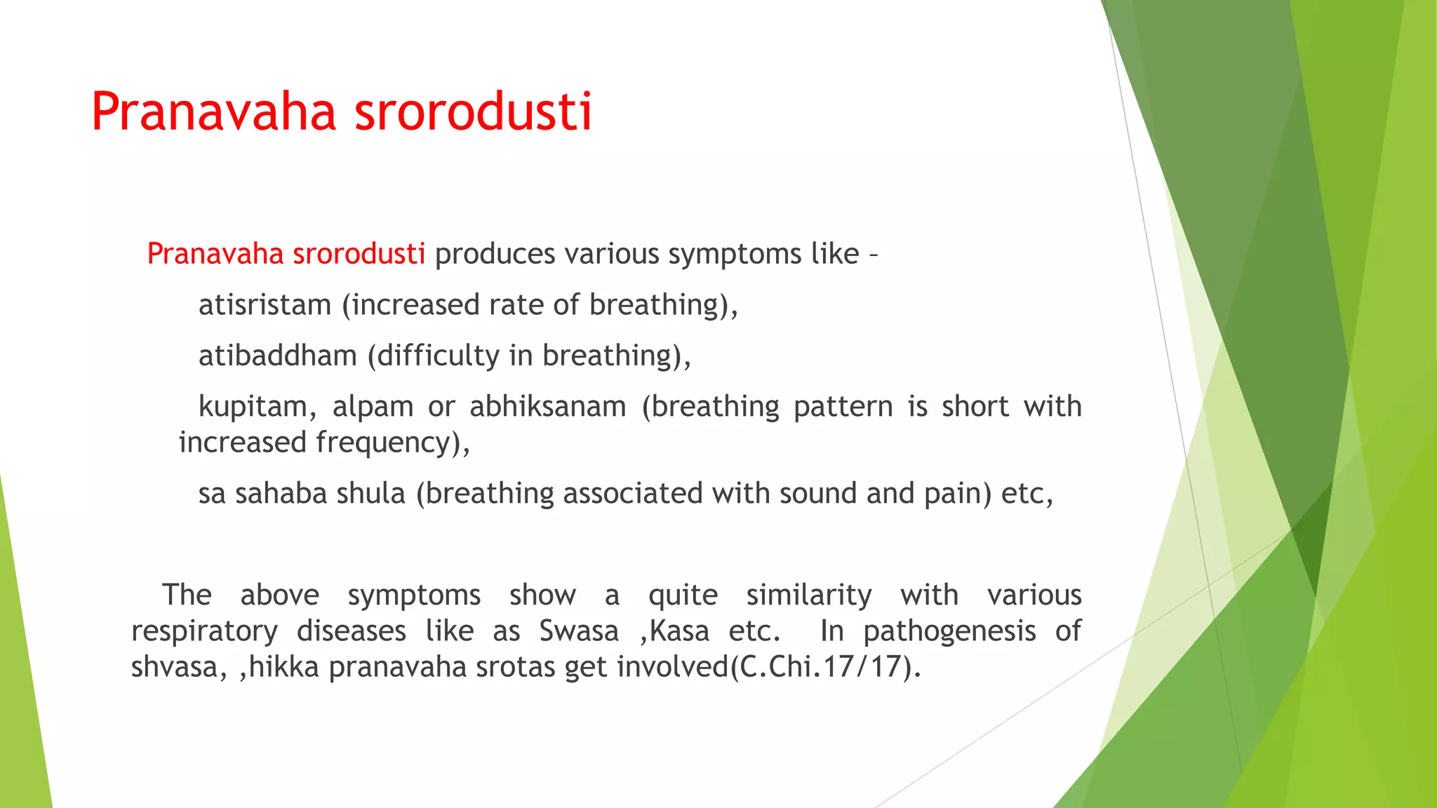 Physio - Anatomical Consideration of Pranavaha Srotas | PPTX