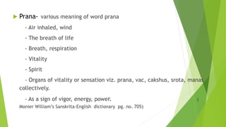 Physio - Anatomical Consideration of Pranavaha Srotas | PPTX