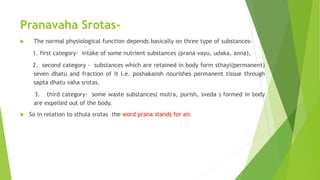 Physio - Anatomical Consideration of Pranavaha Srotas | PPTX