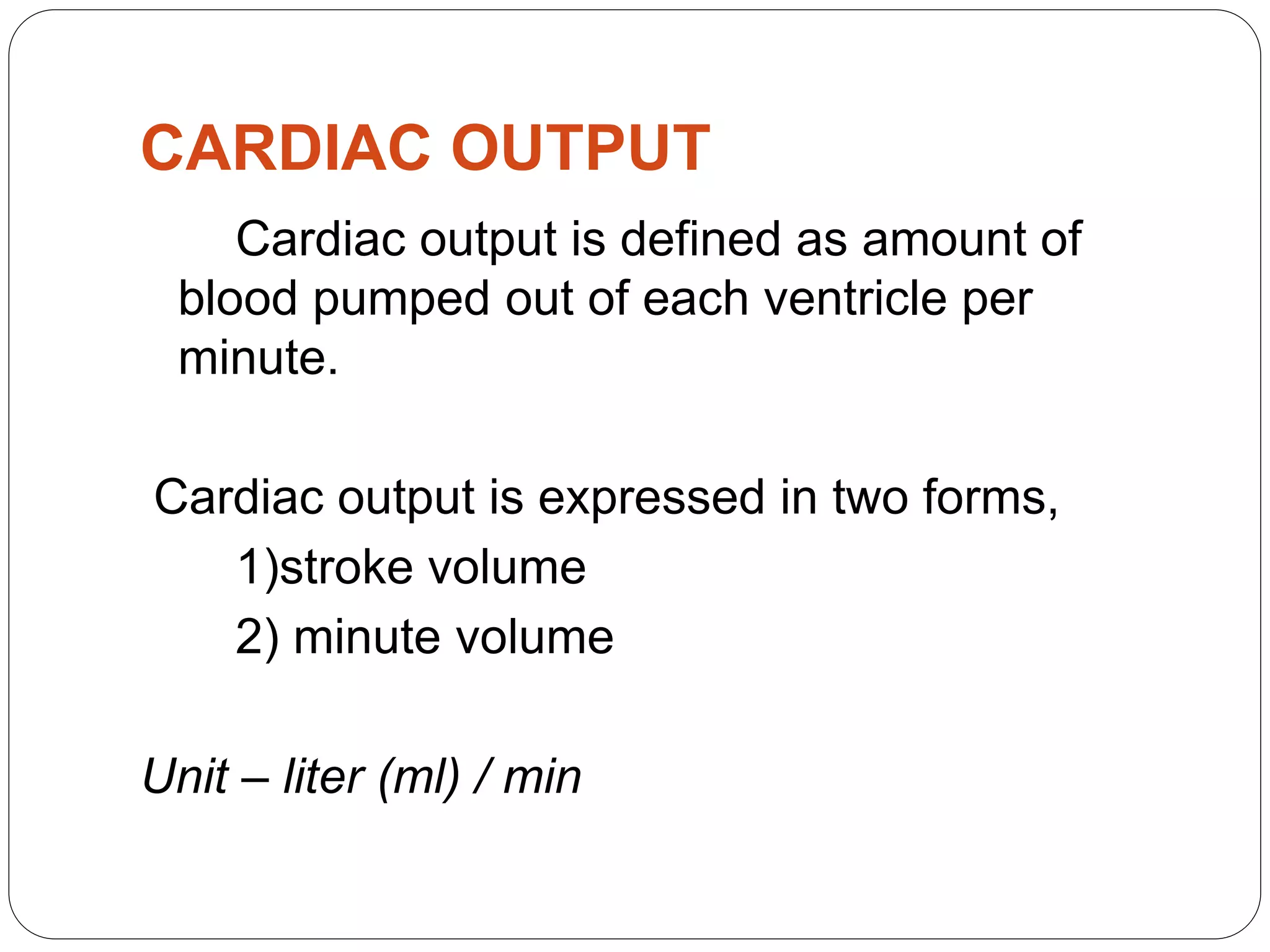 cardiac output | PPTX