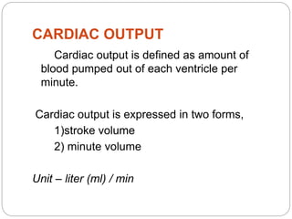 cardiac output | PPTX