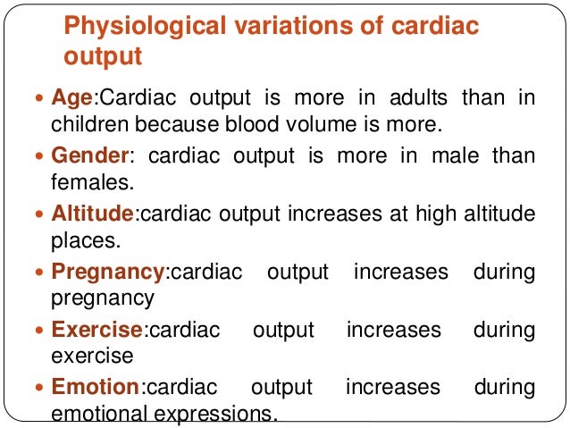 cardiac output