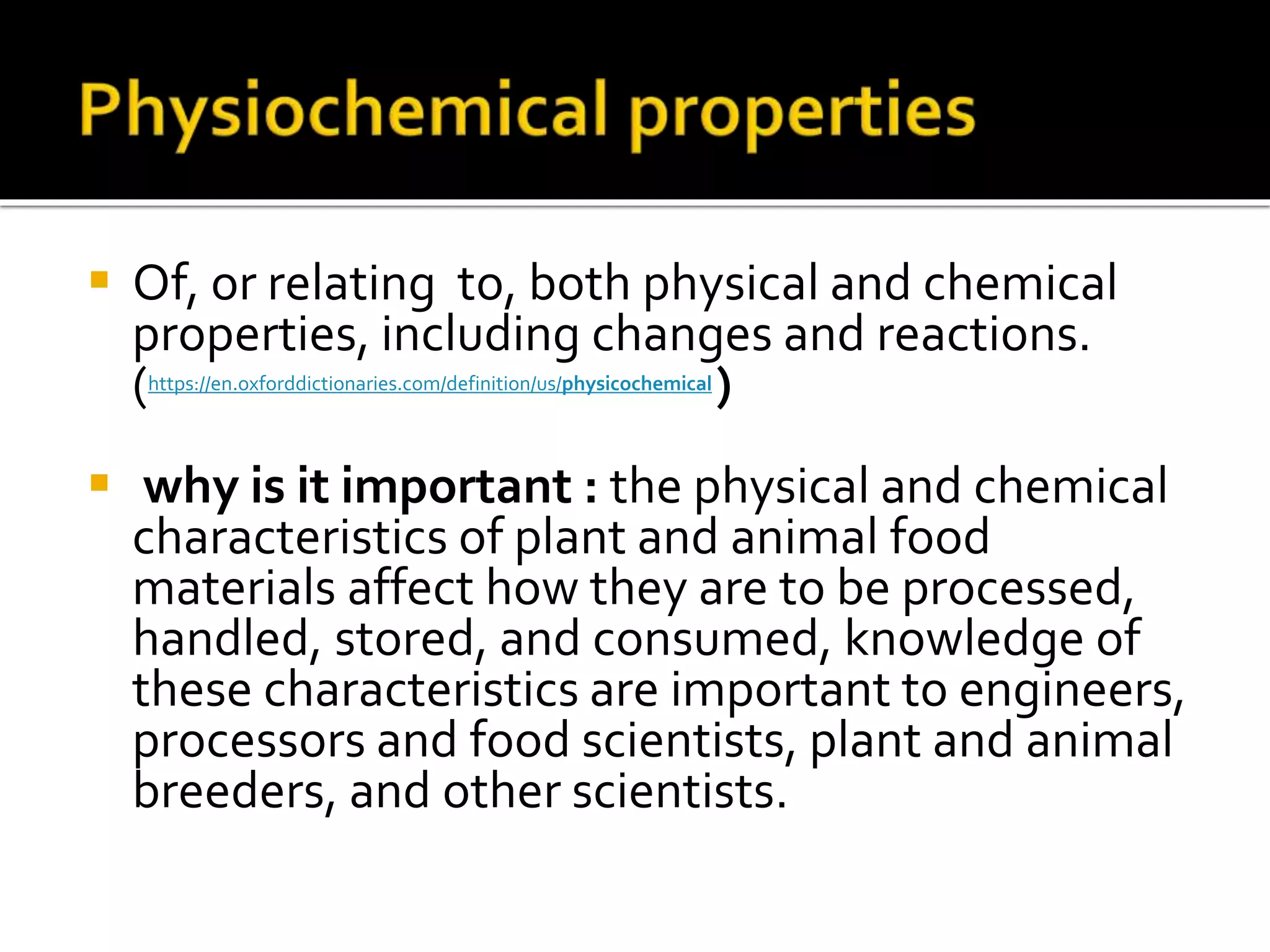 Physiochemical changes in stored food ( non air tight produce ) | PPTX
