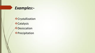Physiochemical process & precipitation method | PPTX | Geology | Science