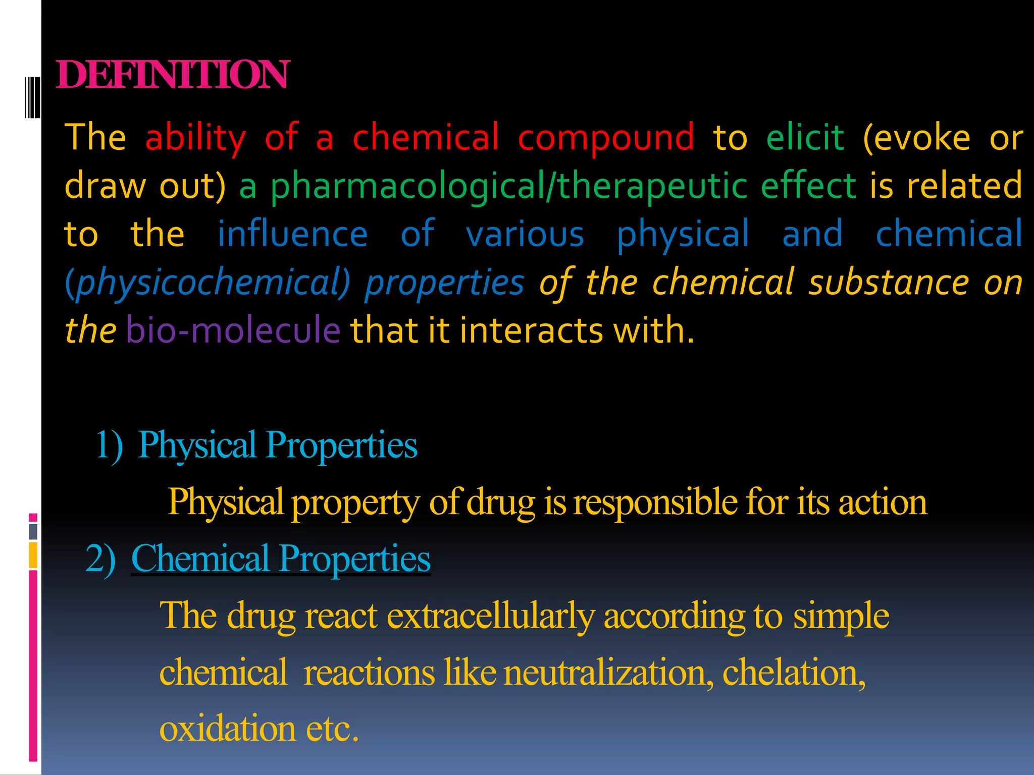 Physiochemical properties | PPTX