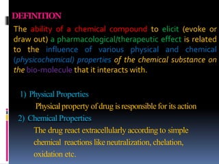 Physiochemical properties | PPTX