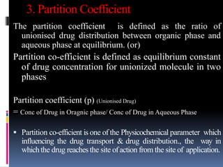 Physiochemical properties | PPTX