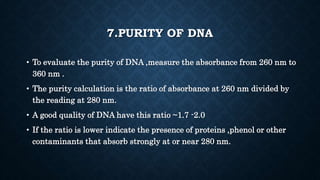 Physiochemical properties of dna | PPTX