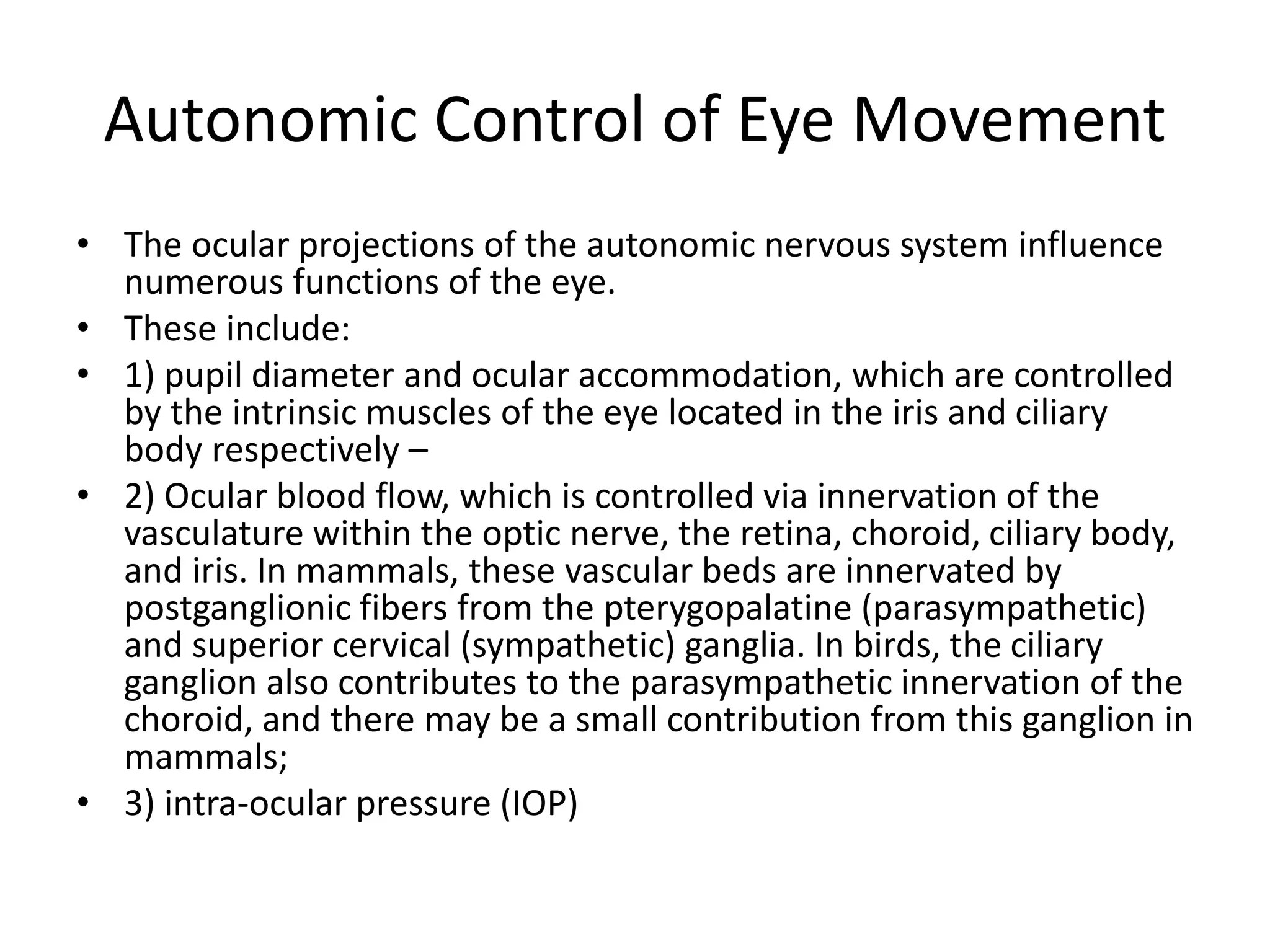 Physiolology of Eye: Power of Accommodation and Perimetry | PPTX