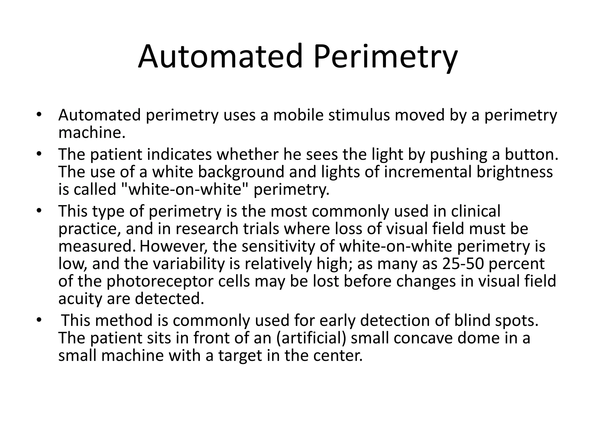 Physiolology of Eye: Power of Accommodation and Perimetry | PPTX