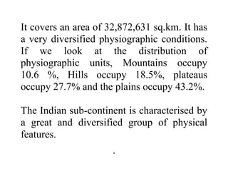 Physiographic divisions of India | PDF