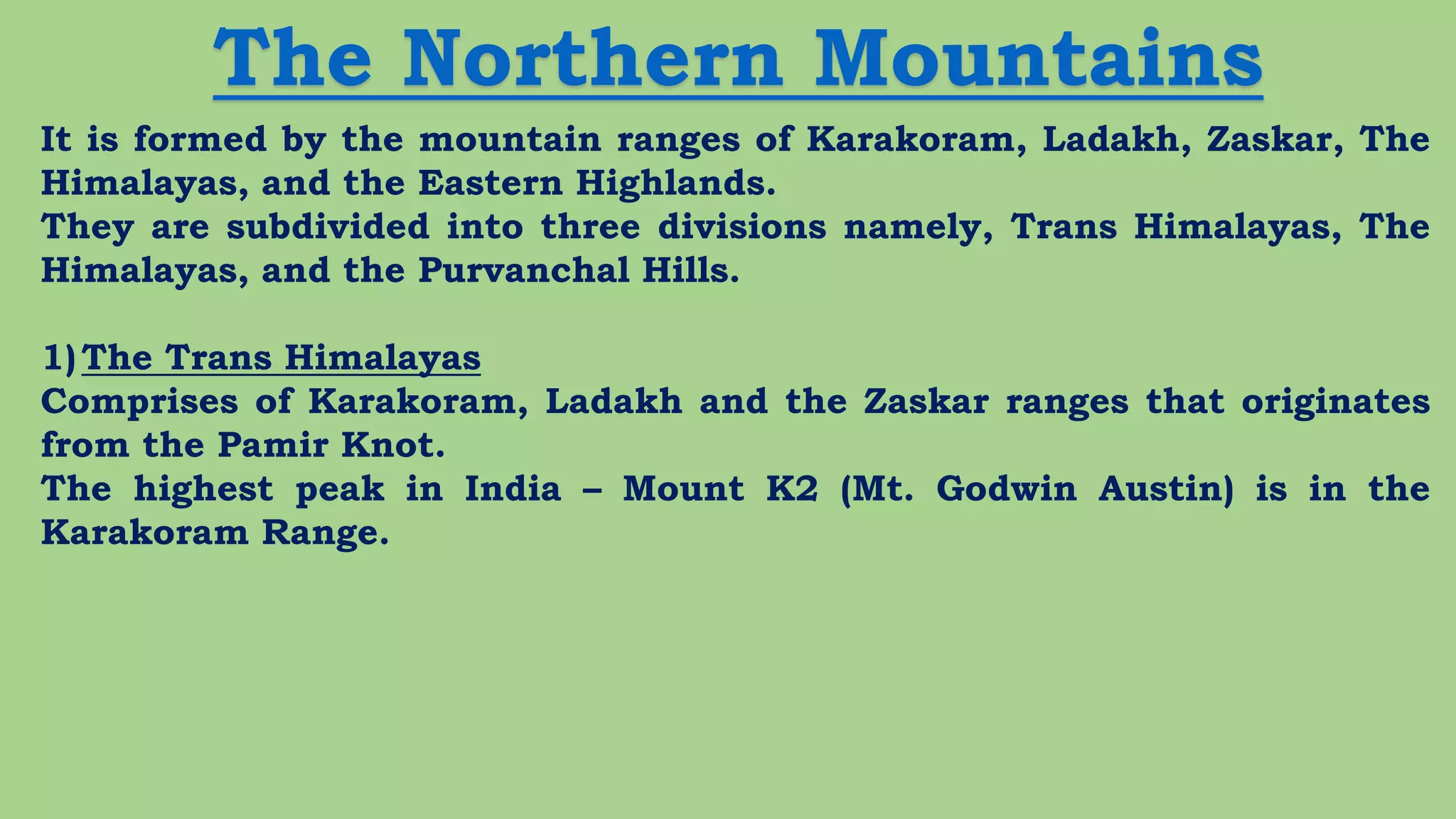 Physiographic divisions of India class IX | PDF