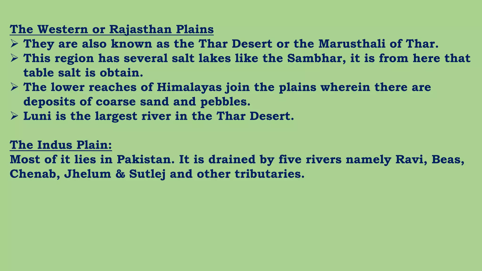 Physiographic divisions of India class IX | PDF