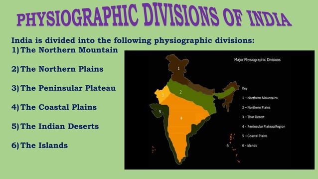 Physiographic divisions of India class IX | PDF | Asia Travel | Travel ...