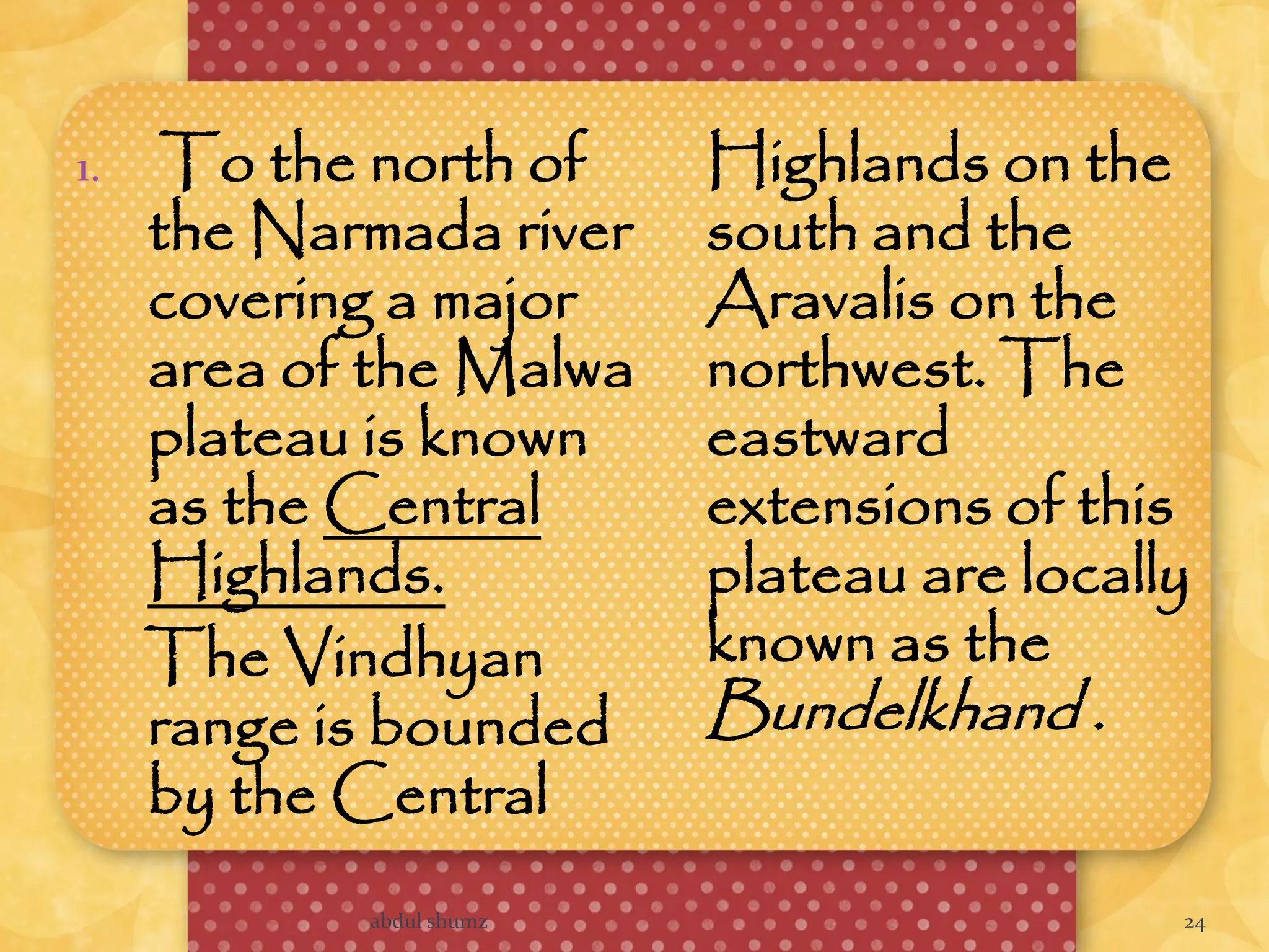 Physiographic Divisions of India, Geography class 9, cbse | PDF