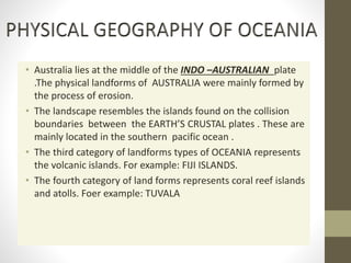 Physiography of oceania | PPTX | Australia and Oceania Travel | Travel ...