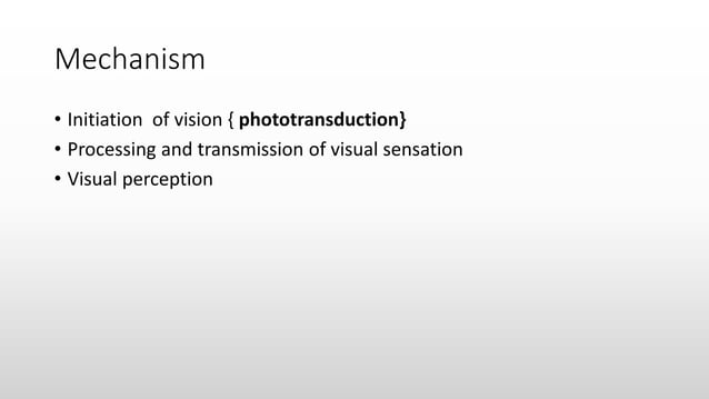 Physiology of vision | PPTX