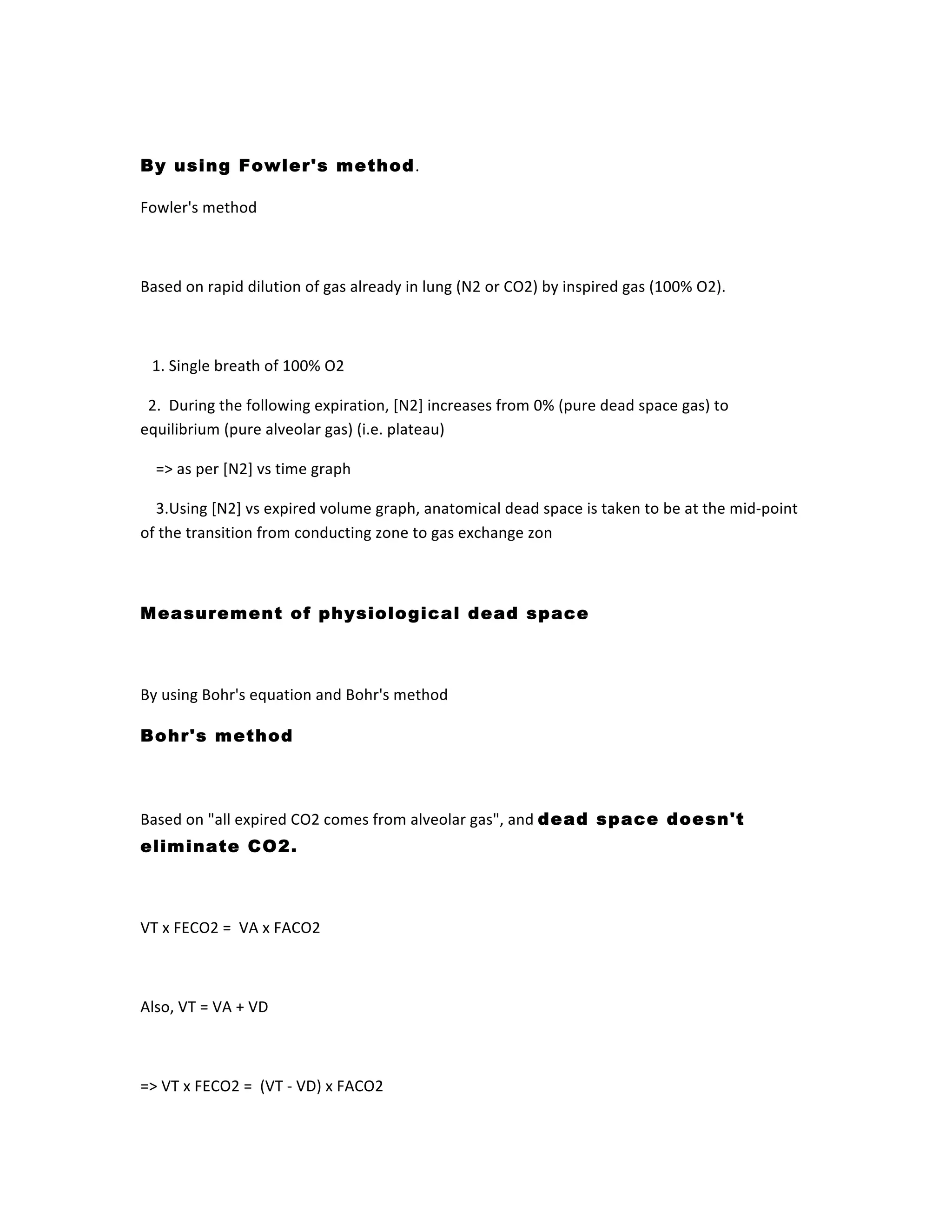 physiological dead space and its measurements | PDF