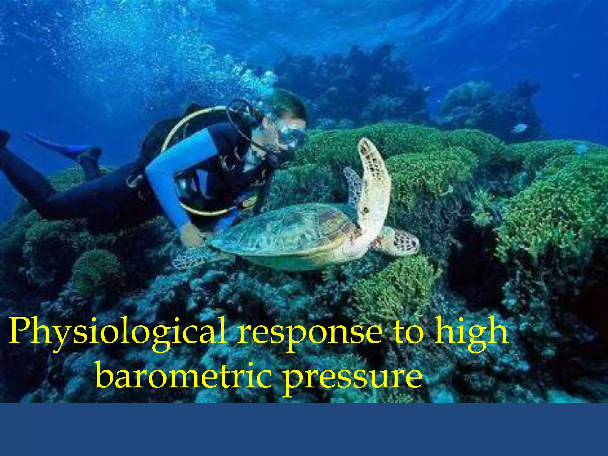 Physiological response to high barometric pressure | PPTX