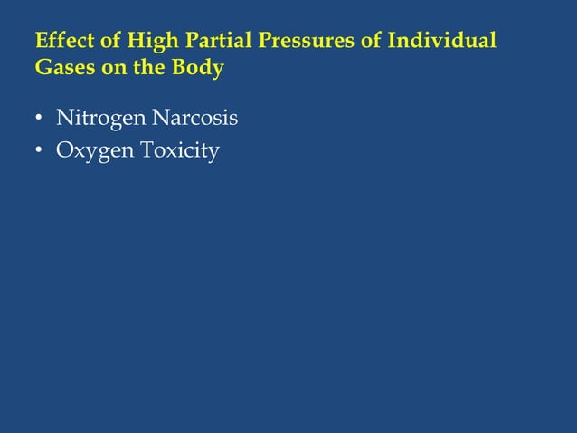 Physiological response to high barometric pressure | PPT