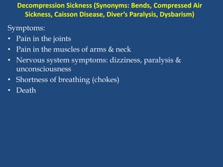 Physiological response to high barometric pressure | PPTX | Scuba ...