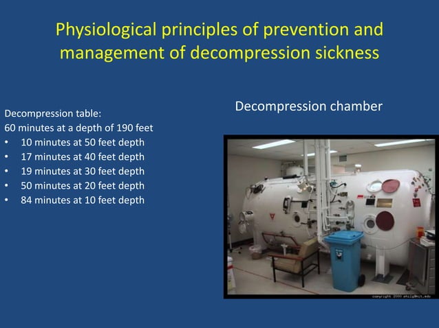 Physiological response to high barometric pressure | PPT