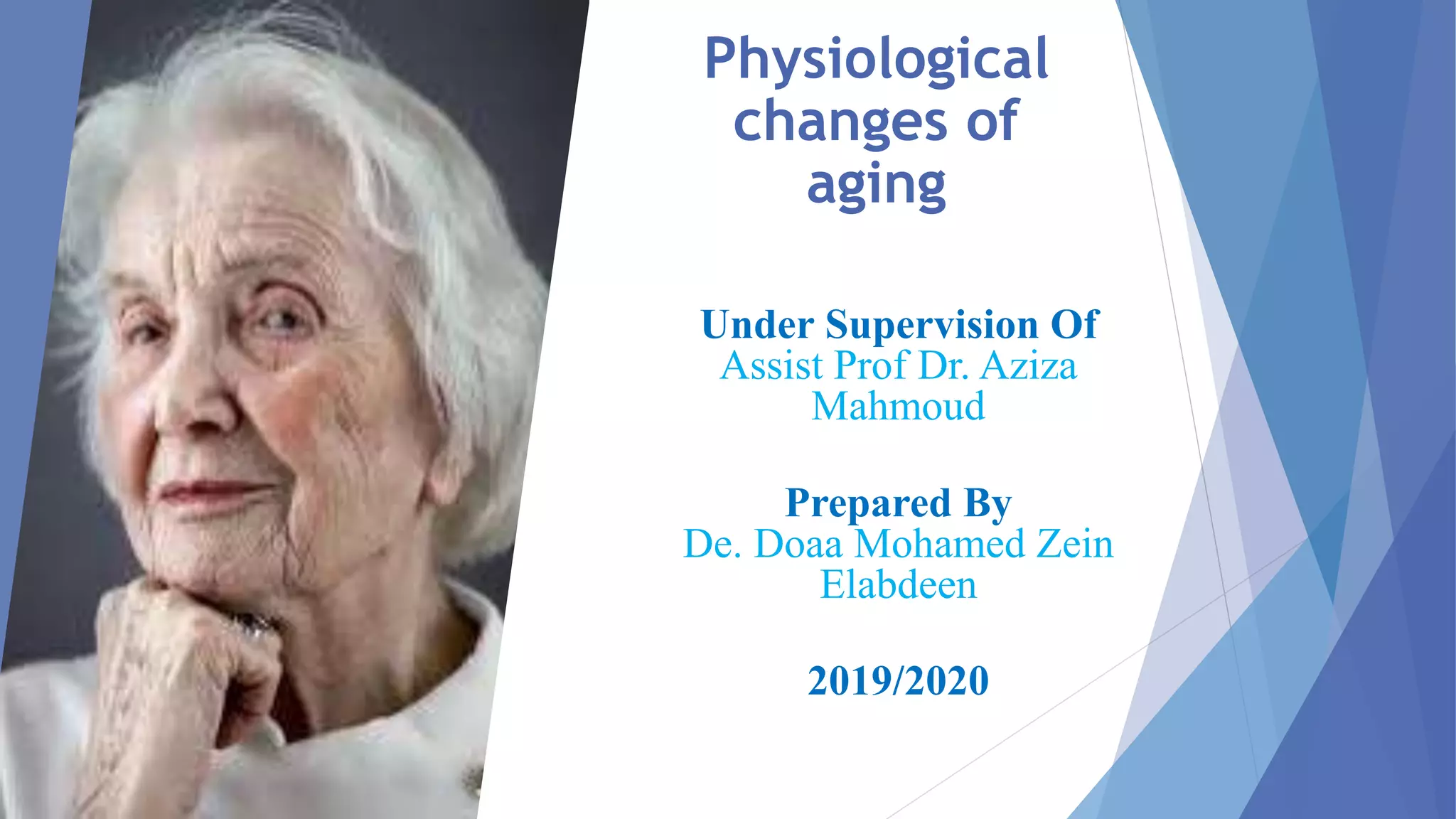 Physiological changes with aging | PPTX