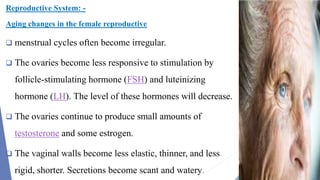 Physiological changes with aging | PPTX