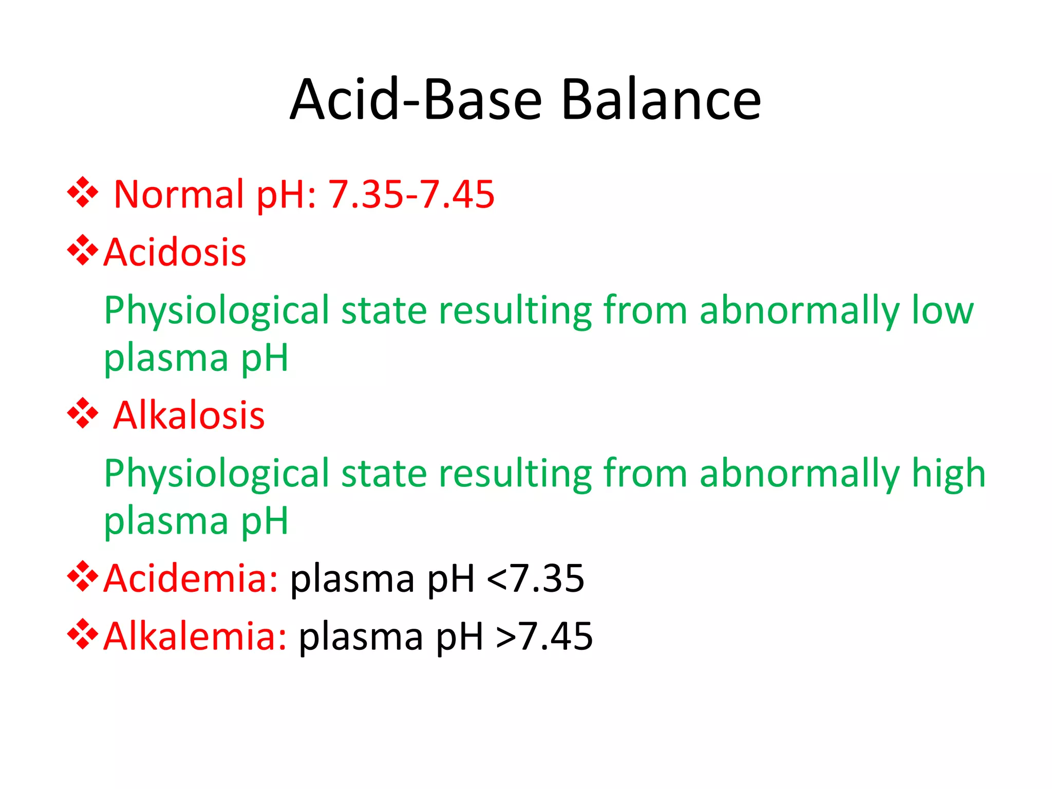 Physiological acid base balance | PPTX | Chemistry | Science
