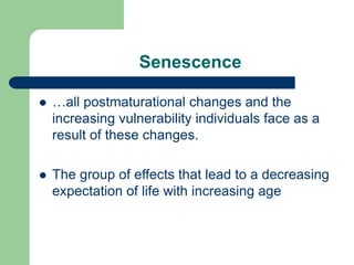 Physiological aging changes | PDF