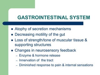 Physiological Effects Of Aging
