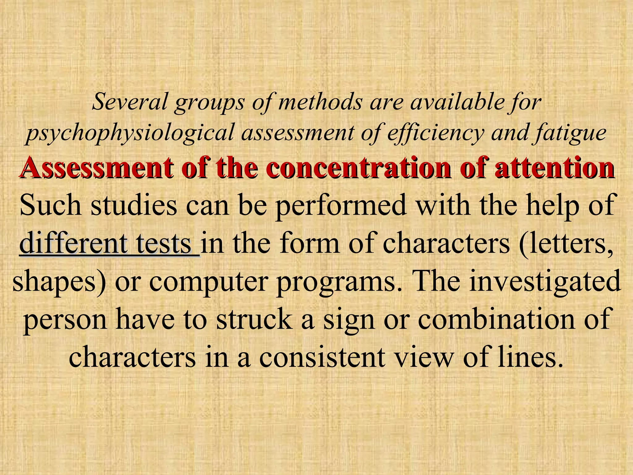 Physiological and psychophysical methods | PPT