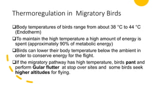 Physiological aspects of bird migration. | PPT