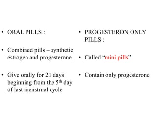 PHYSIOLOGICAL BASIS OF CONTRACEPTION (CONTRACEPTIVE METHODS).pptx