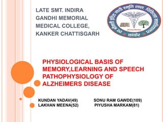 PHYSIOLOGICAL BASIS OF MEMORY,LEARNING AND SPEECH.pptx
