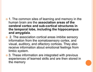 PHYSIOLOGICAL BASIS OF MEMORY,LEARNING AND SPEECH.pptx