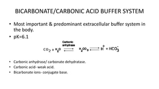 Physiological buffers new | PPTX | Chemistry | Science