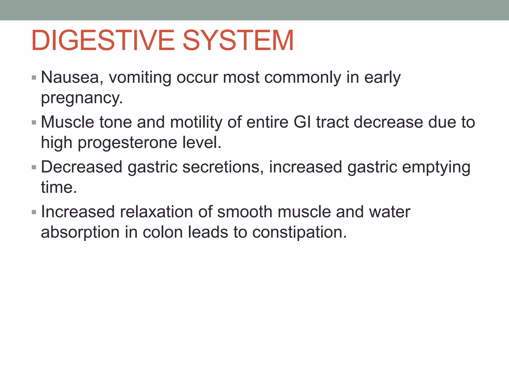 Physiological changes during pregnancy | PPTX