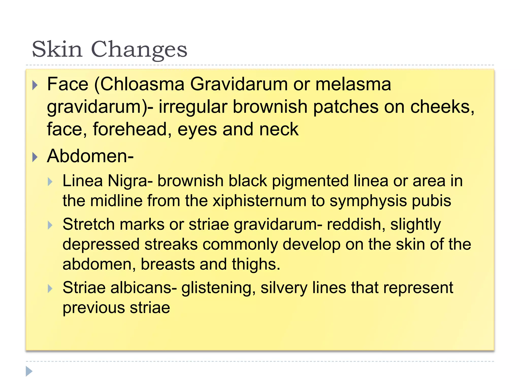 Physiological changes during pregnancy | PPTX