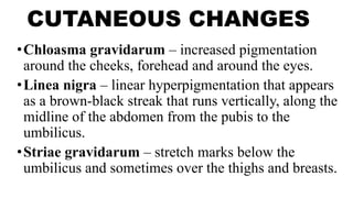 Physiological changes during pregnancy by Harrison Mbohe | PPTX