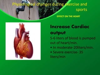 Physiological changes during sports and exercise | PPTX
