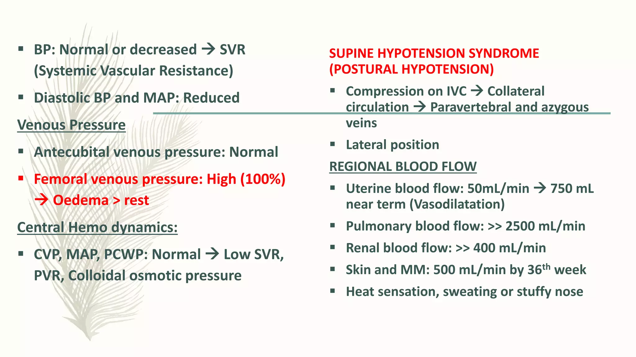 Physiological changes during the pregancy | PDF