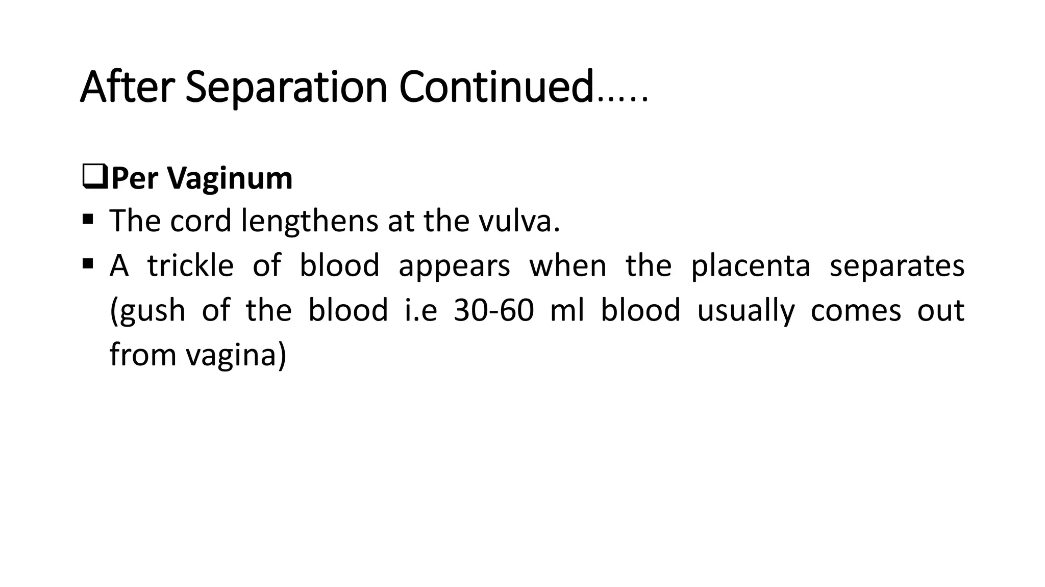 Physiological changes during third stage of labor | PPTX